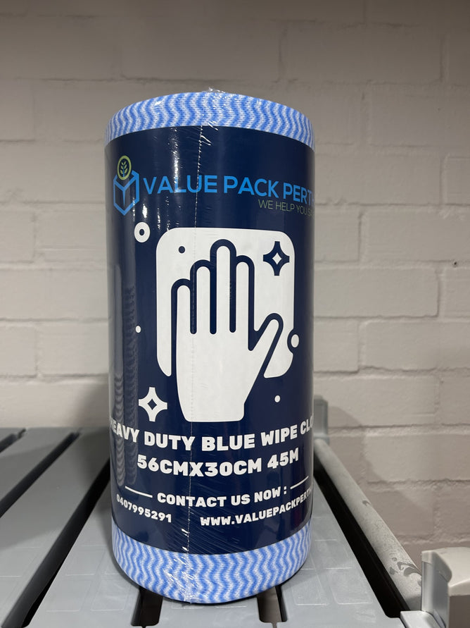 Heavy Duty Blue Wipes 45 Meter Roll